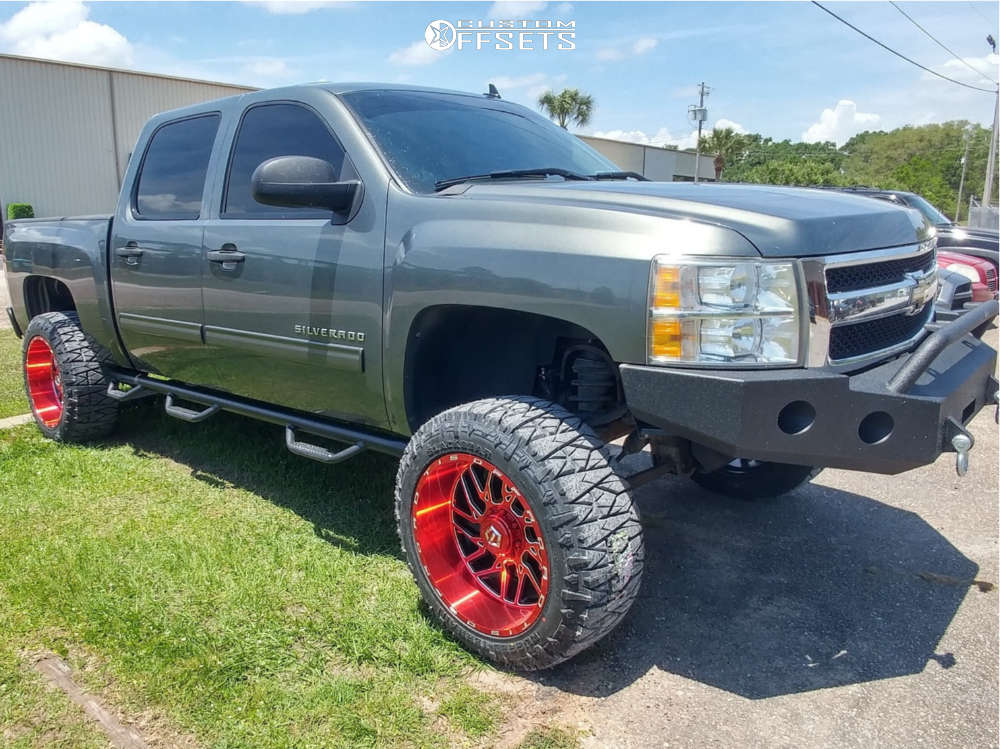 2011 Chevrolet Silverado 1500 with 22x12 -44 TIS 544RM and 35/12.5R22 ...
