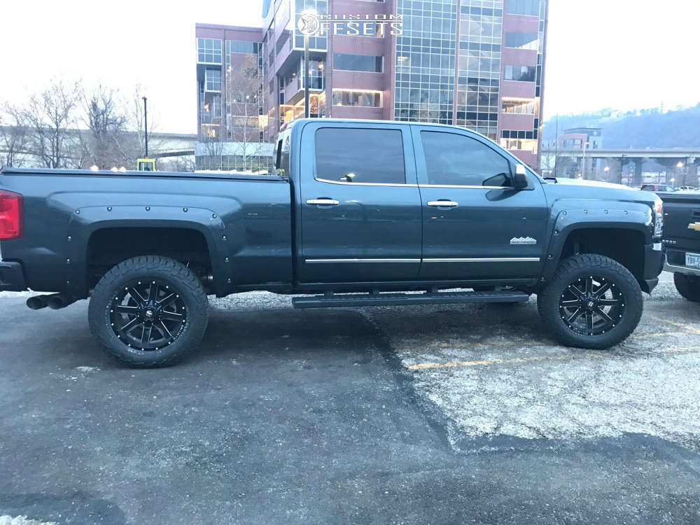 2017 Chevrolet Silverado 1500 with 20x10 -19 Ballistic Rage and 35/12 ...