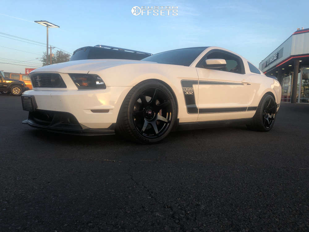 2012 Ford Mustang with 19x10 35 SVE R350 and 305/30R19 Michelin Pilot ...