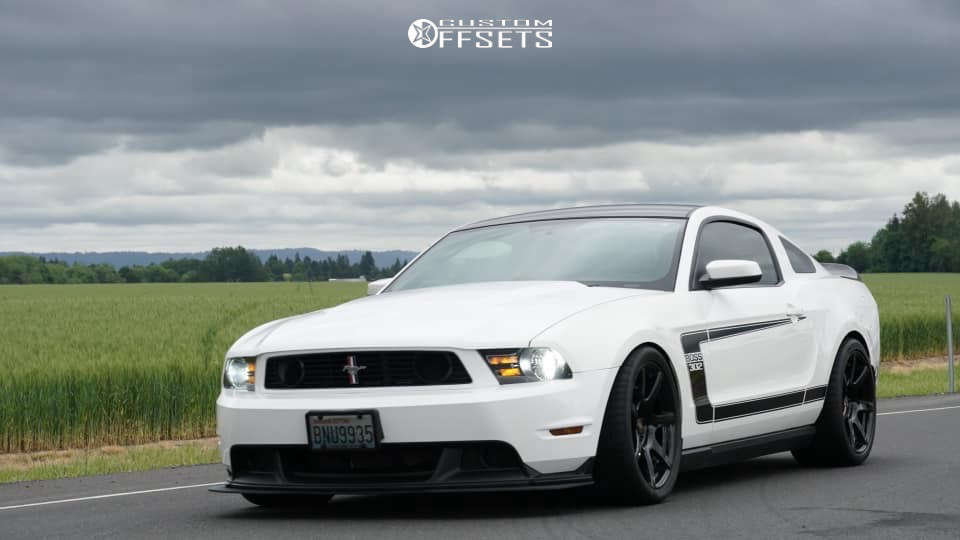 2012 Ford Mustang with 19x10 35 SVE R350 and 305/30R19 Michelin Pilot ...
