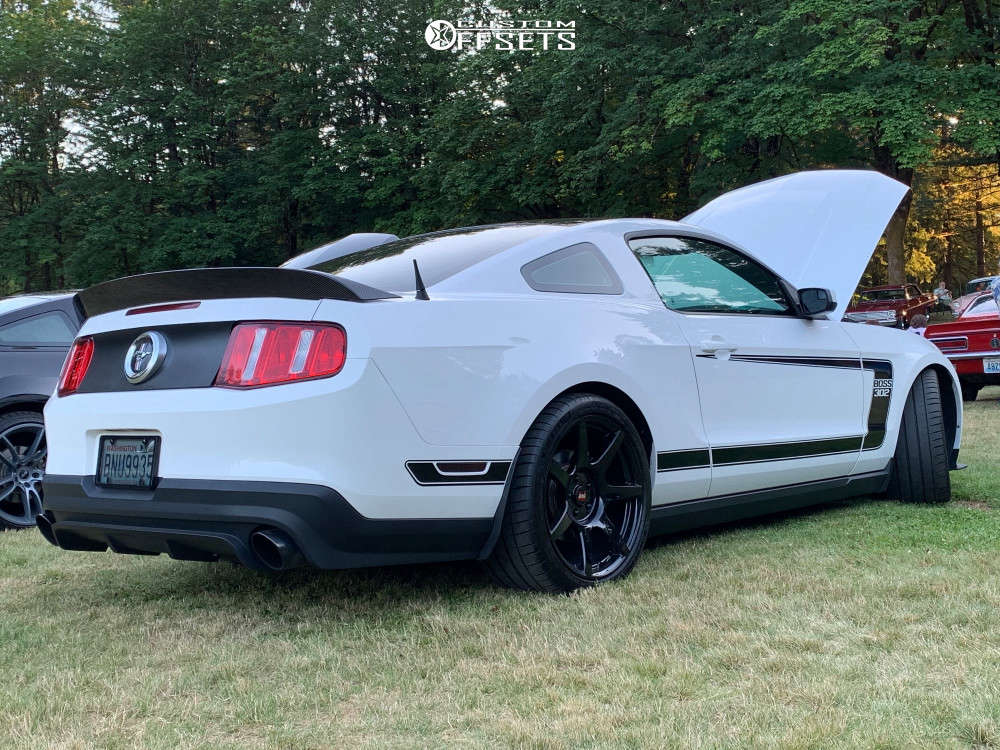 2012 Ford Mustang with 19x10 35 SVE R350 and 305/30R19 Michelin Pilot ...