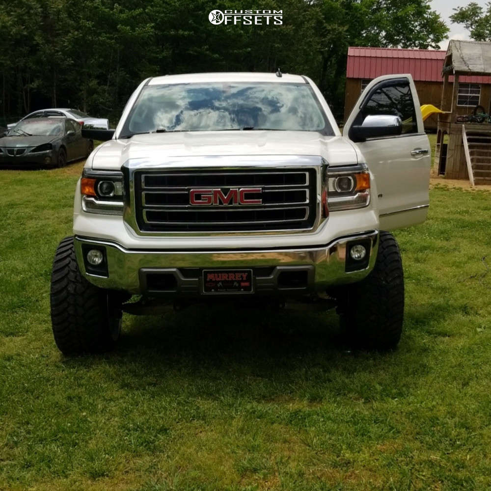 2014 GMC Sierra 1500 with 24x14 -76 Hostile Rage and 35/13.5R24 AMP Mud ...