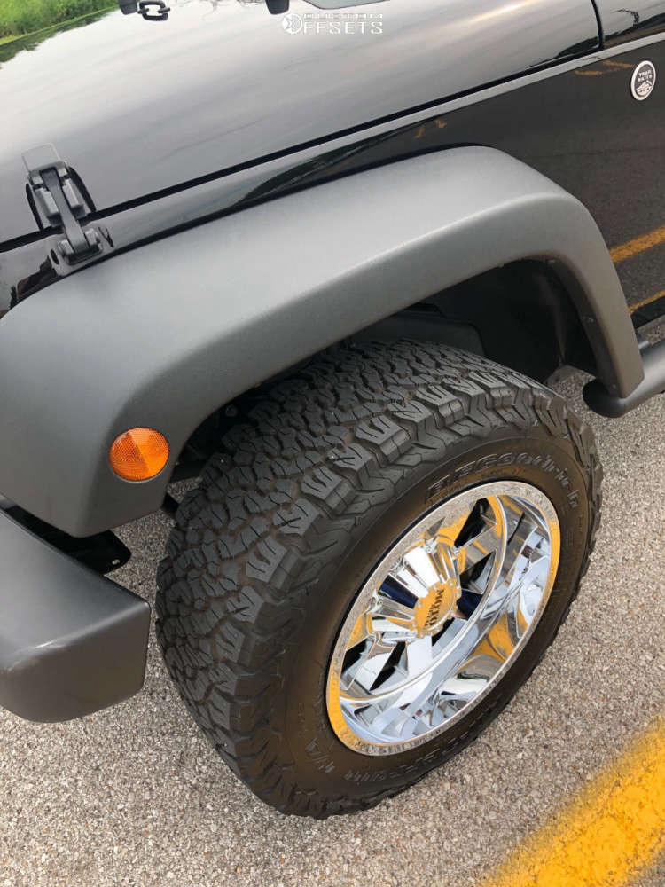 2018 Jeep Wrangler JK with 18x10 -24 Moto Metal Mo962 and 285/60R18 ...