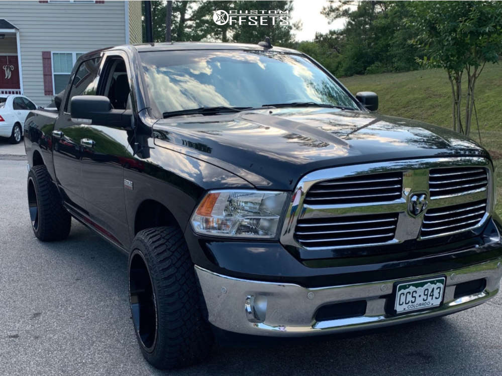 2016 Ram 1500 with 22x12 -44 XF Offroad Xf-207 and 305/45R22 Atturo ...