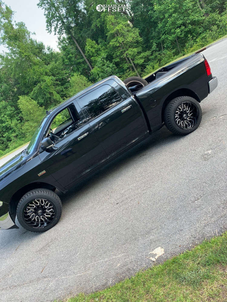 2016 Ram 1500 with 22x12 -44 XF Offroad Xf-207 and 305/45R22 Atturo ...