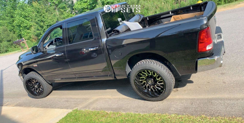 2016 Ram 1500 with 22x12 -44 XF Offroad Xf-207 and 305/45R22 Atturo ...