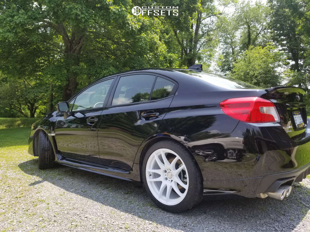 2019 Subaru WRX with 18x8.5 30 ESR SR08 and 245/30R18 Dunlop Sp Sport ...