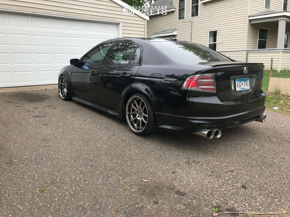 2005 Acura TL with 18x9.5 22 Aodhan DS02 and 215/35R18 Achilles Atr ...