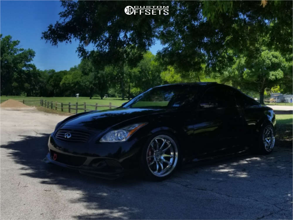 2008 INFINITI G37 with 19x9.5 22 Aodhan DS02 and 245/40R19 Lexani Lx ...