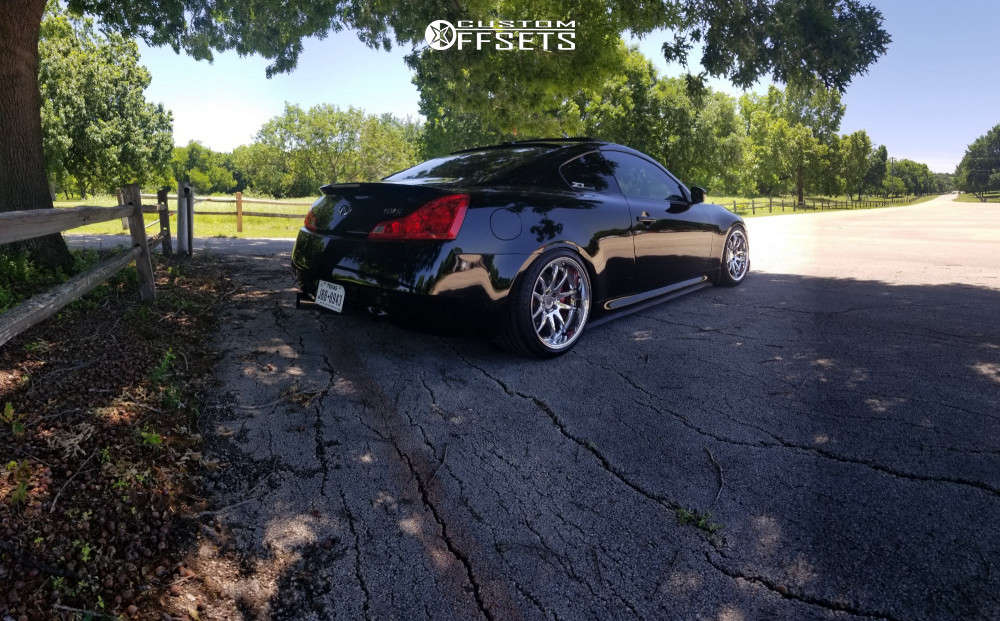 2008 INFINITI G37 with 19x9.5 22 Aodhan DS02 and 245/40R19 Lexani Lx ...