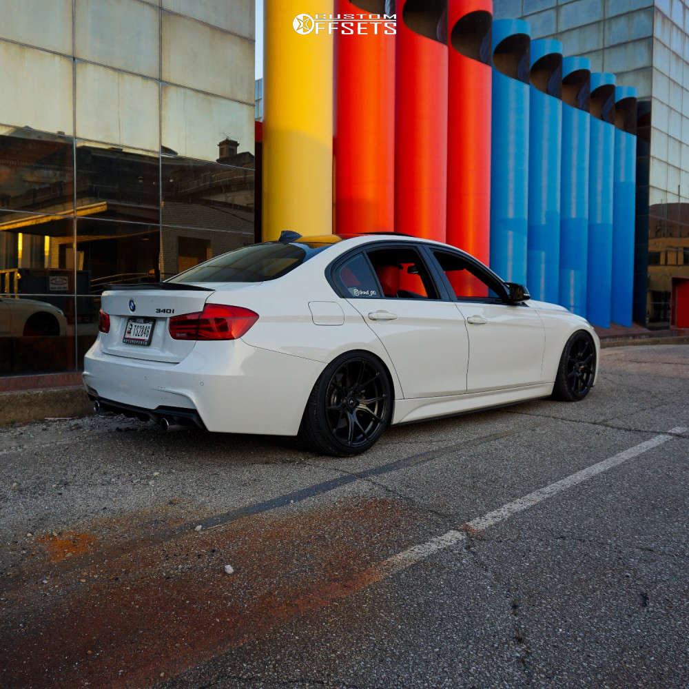2016 BMW 340i with 19x8.5 35 Vorsteiner V-ff103 and 235/35R19 Hankook ...