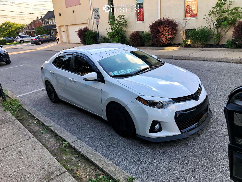 2015 Toyota Corolla with 18x8.5 35 Rotiform Ccv and 225/40R18 Toyo ...