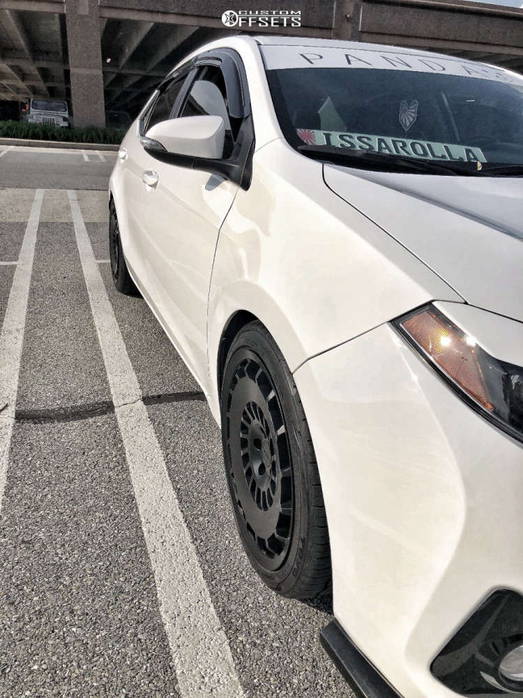 2015 Toyota Corolla with 18x8.5 35 Rotiform Ccv and 225/40R18 Toyo ...