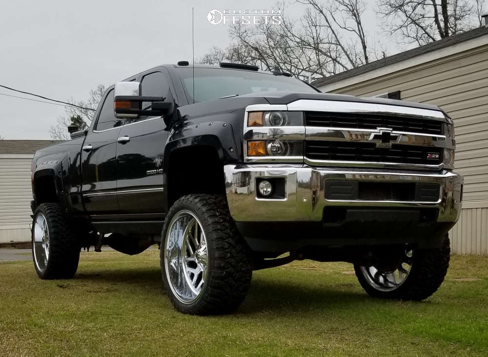 2016 Chevrolet Silverado 2500 HD with 26x12 -44 Fuel Triton D609 and 37 ...