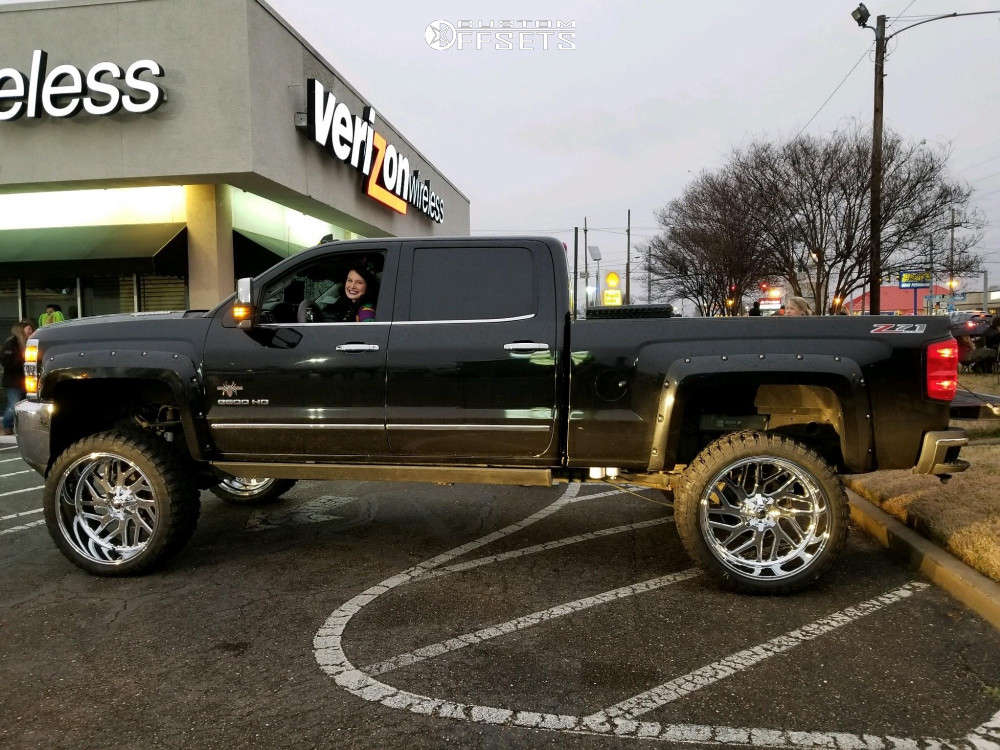 2016 Chevrolet Silverado 2500 HD with 26x12 -44 Fuel Triton D609 and 37 ...