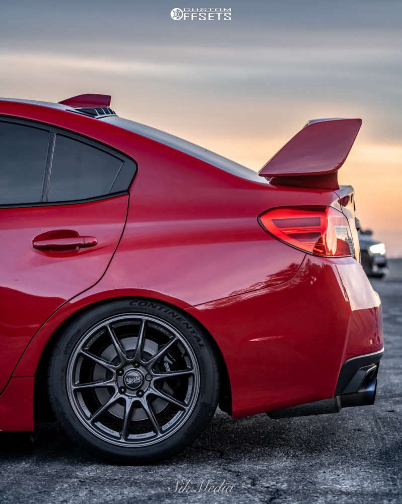 2017 Subaru WRX STI with 18x8.5 45 OZ Racing Hyper GT and 245/40R18 ...