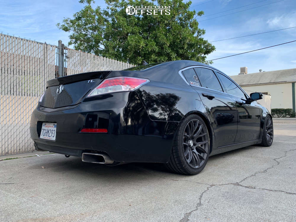 2014 Acura TL with 18x9.5 40 ESR Sr12 and 265/30R18 Federal 595 Rpm and ...