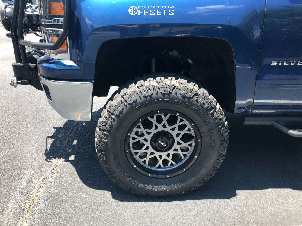 2015 Chevrolet Silverado 1500 with 18x9 -12 Vision Rocker and 35/12 ...