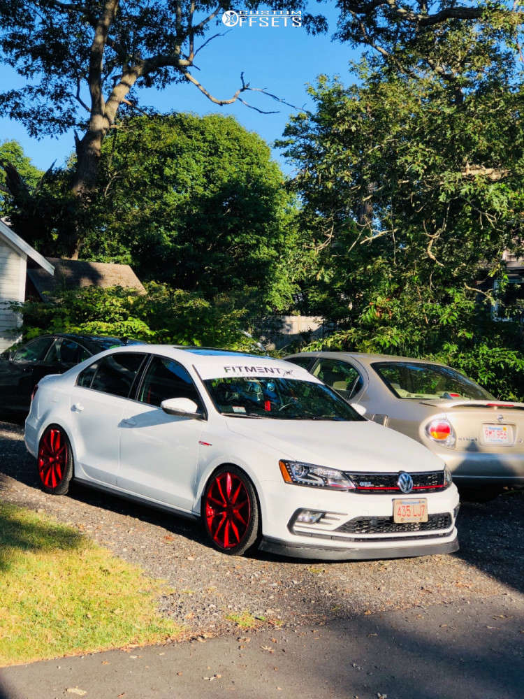 2016 Volkswagen Jetta with 19x8.5 42 Niche Sector and 235/35R19 Nankang ...