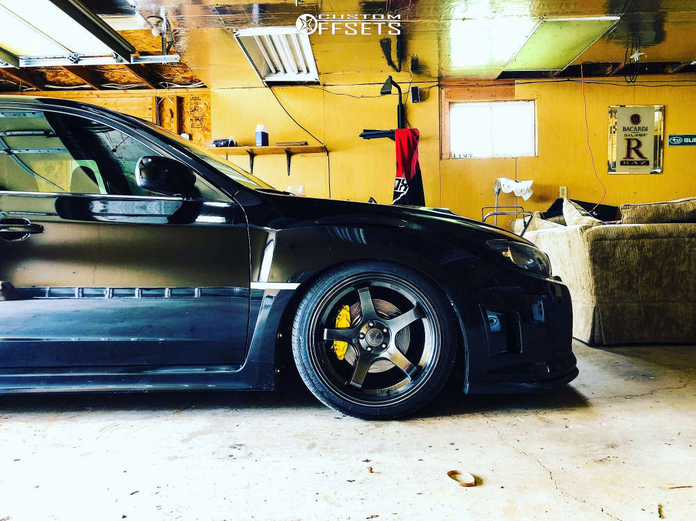 2014 Subaru WRX with 18x9.5 35 Rota Rt5 and 235/45R18 Linglong Crosswind Mt and Coilovers ...