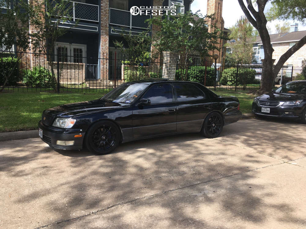 1998 Lexus LS400 with 18x8 22 Motegi Mr127 and 245/45R18 Toyo Tires ...