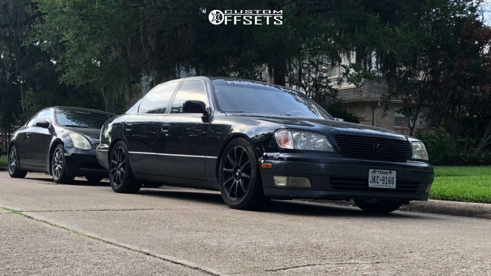1998 Lexus LS400 with 18x8 22 Motegi Mr127 and 245/45R18 Toyo Tires ...