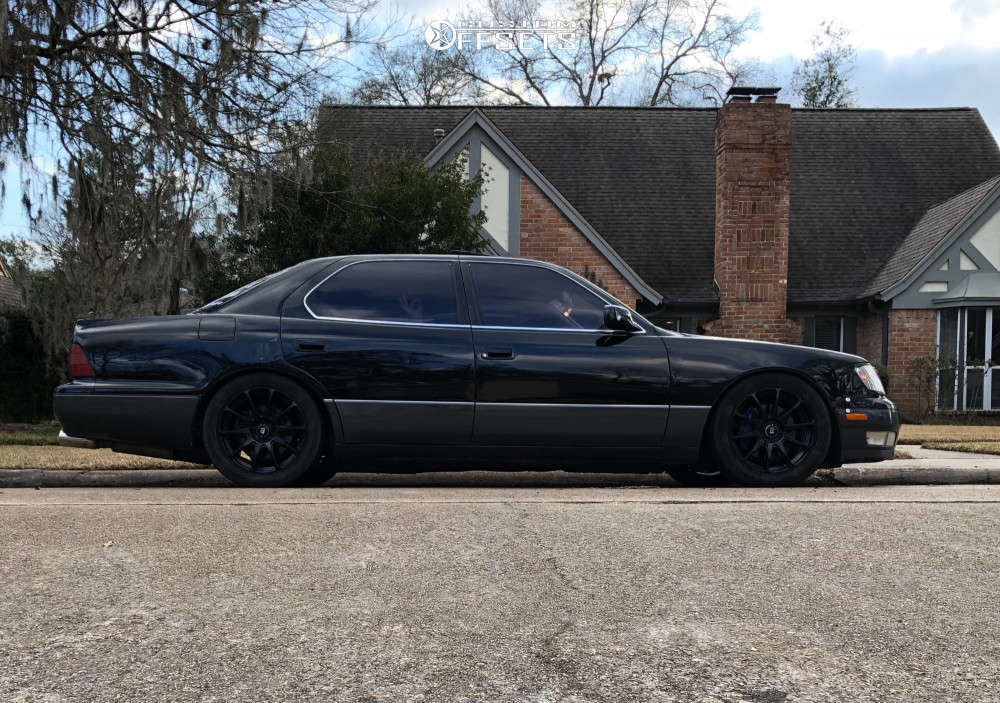 1998 Lexus LS400 with 18x8 22 Motegi Mr127 and 245/45R18 Toyo Tires ...
