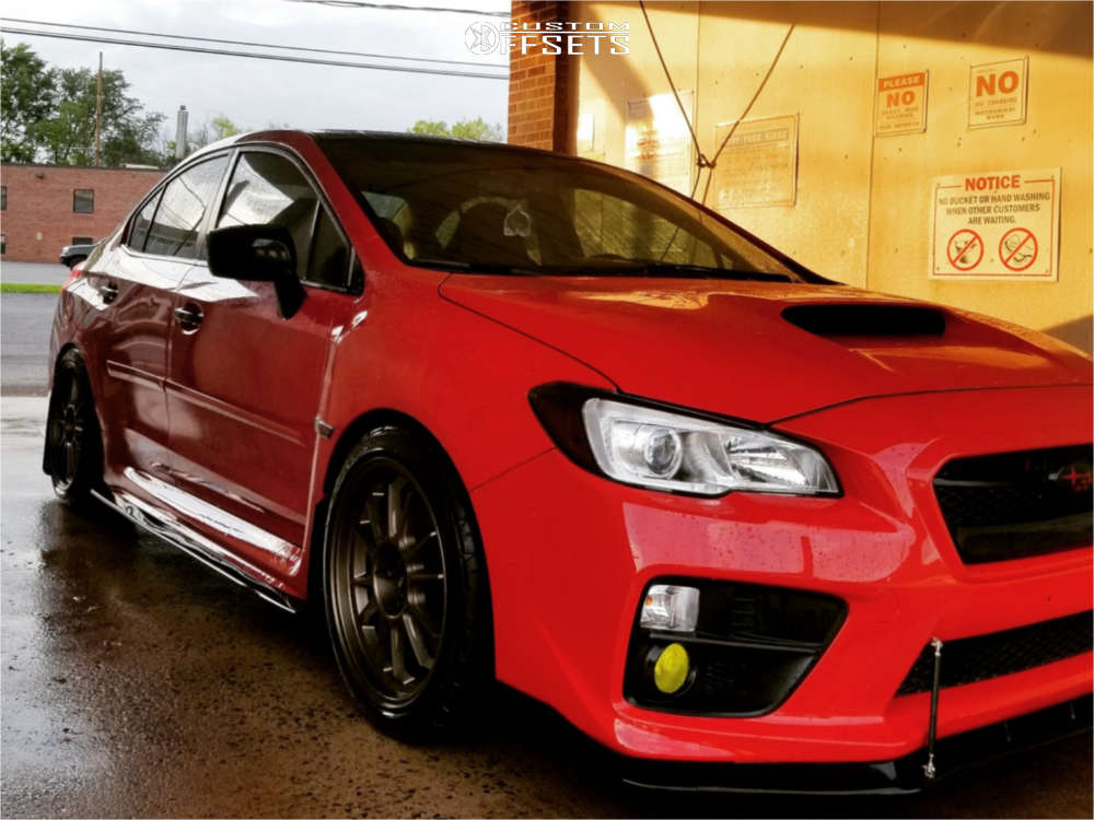 2015 Subaru WRX with 18x9.5 35 Konig Hypergram and 245/40R18 BFGoodrich ...