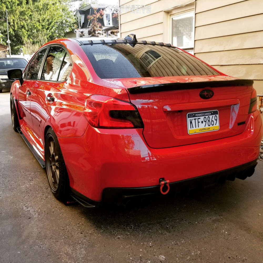 2015 Subaru WRX with 18x9.5 35 Konig Hypergram and 245/40R18 BFGoodrich ...