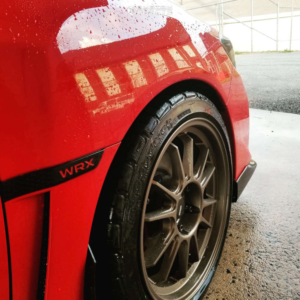 2015 Subaru WRX with 18x9.5 35 Konig Hypergram and 245/40R18 BFGoodrich ...