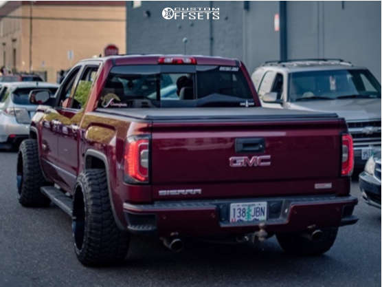2016 GMC Sierra 1500 with 22x14 -76 TIS 544BM and 33/14.5R22 Fury Offroad Country Hunter MTII ...