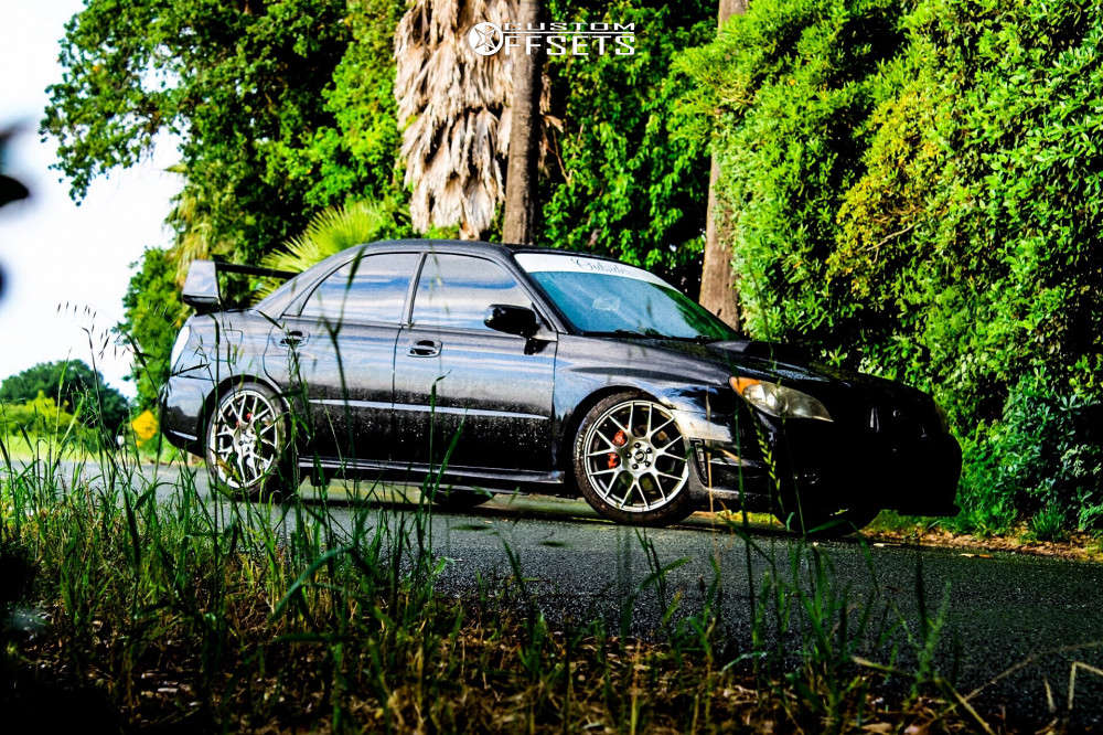 2006 Subaru WRX with 18x8 45 Enkei Raijin and 225/40R18 Federal 595 Rs ...