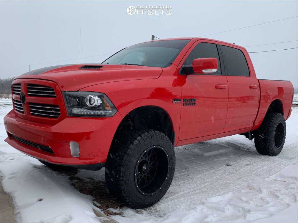 2016 Ram 1500 with 20x12 -51 Vision Rocker and 35/12.5R20 Nitto Ridge ...