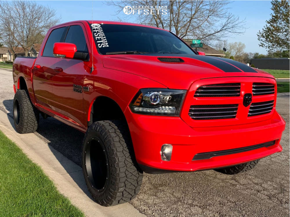 2016 Ram 1500 with 20x12 -51 Vision Rocker and 35/12.5R20 Nitto Ridge ...