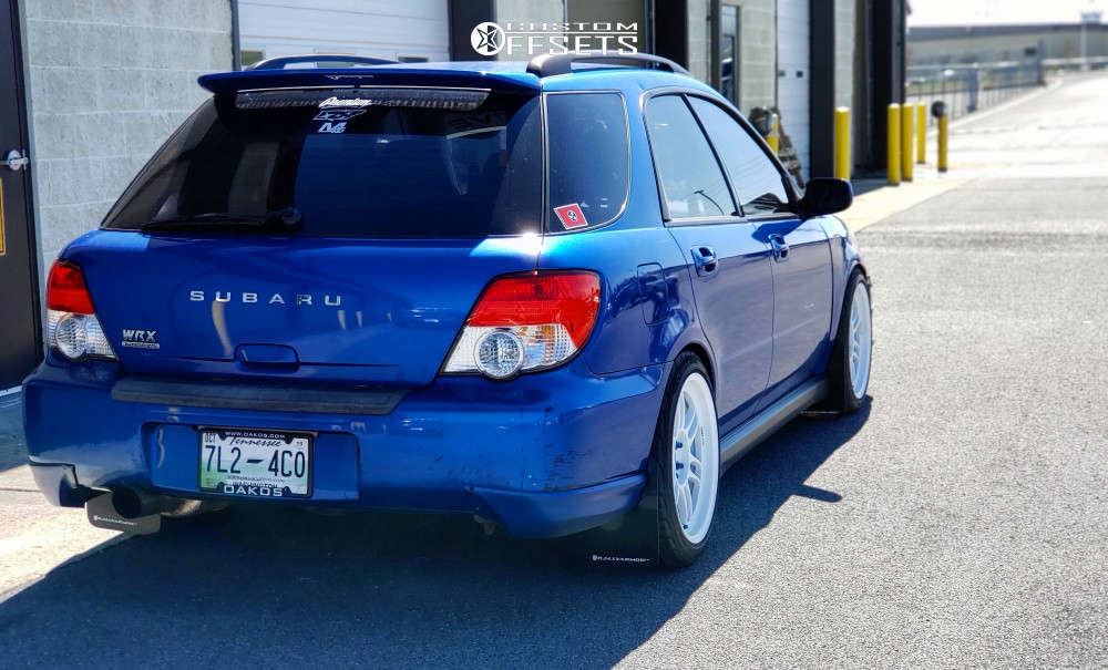 2004 Subaru Impreza with 17x9 35 Enkei RPF1 and 235/40R17 Yokohama S ...