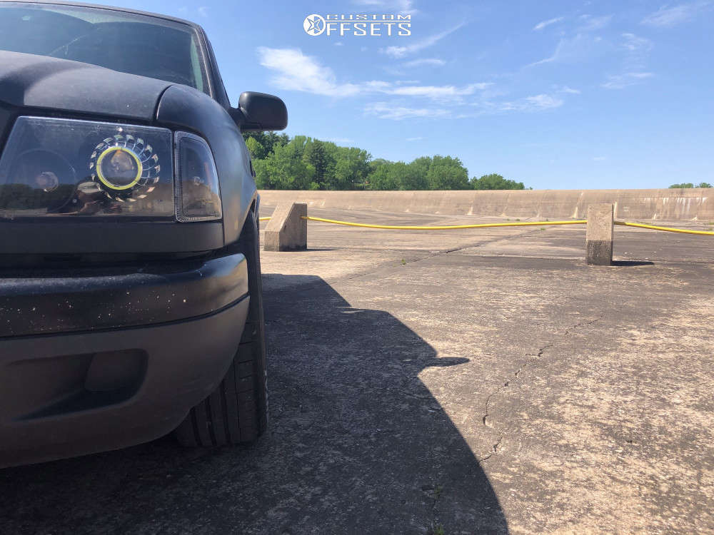 2001 Ford Ranger with 18x9.5 20 TSW Sonoma and 235/50R18 Continental ...