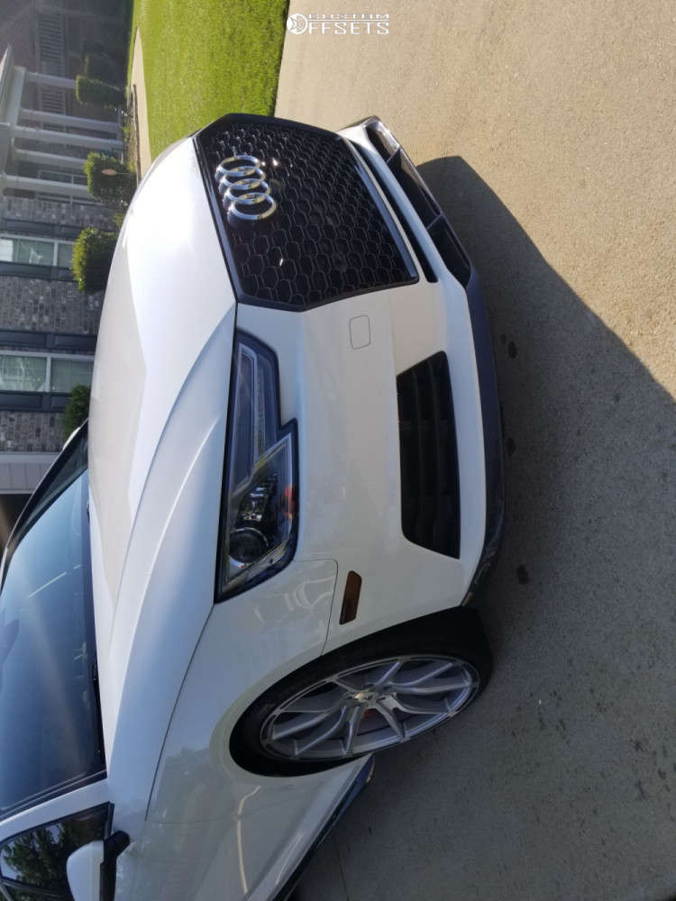 2017 Audi A4 with 20x9 35 Asanti Black Abl-13 and 245/30R20 Ohtsu ...