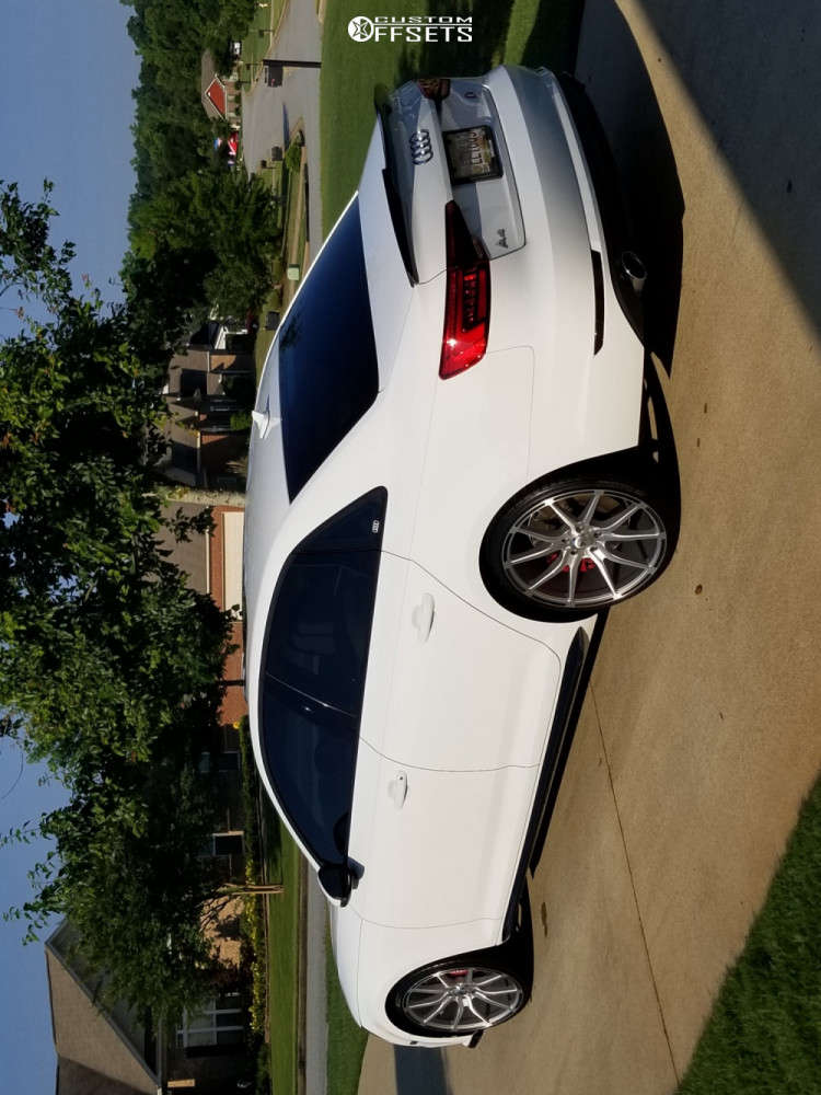 2017 Audi A4 with 20x9 35 Asanti Black Abl-13 and 245/30R20 Ohtsu ...