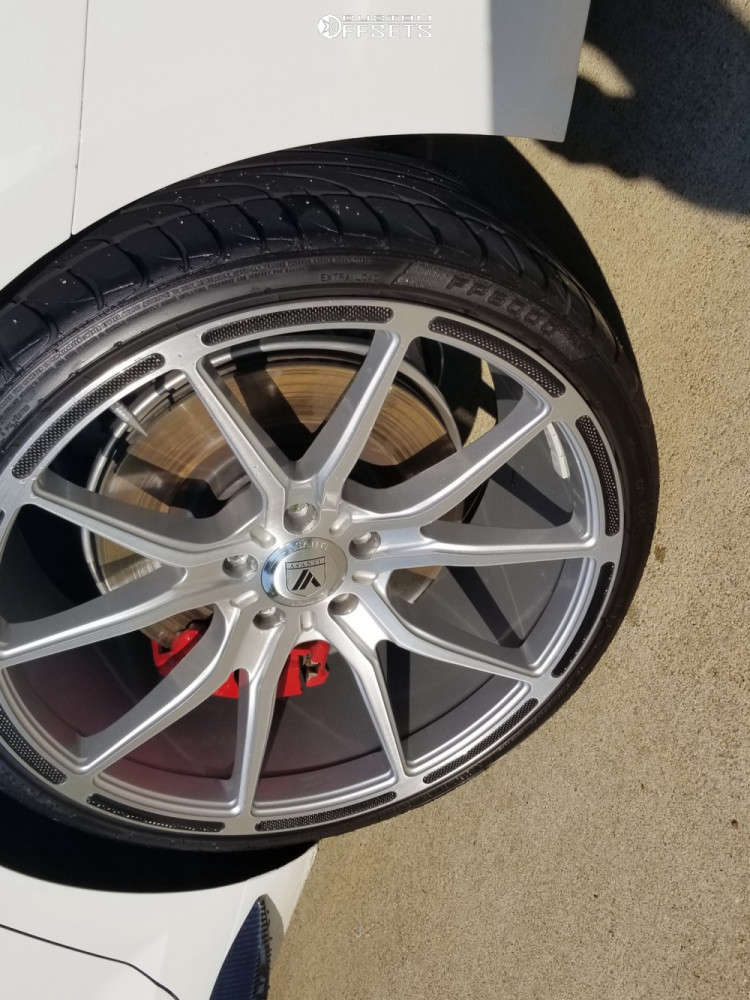 2017 Audi A4 with 20x9 35 Asanti Black Abl-13 and 245/30R20 Ohtsu ...