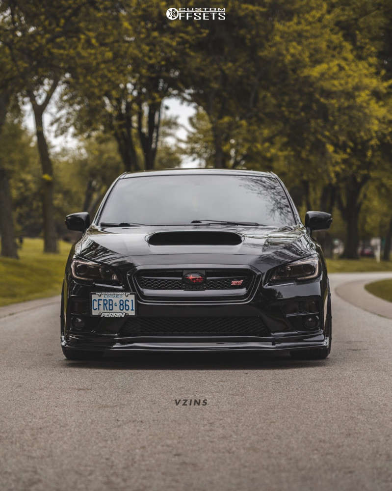 2015 Subaru WRX STI with 19x10 35 Rotiform Kps and 245/35R19 Delta and ...