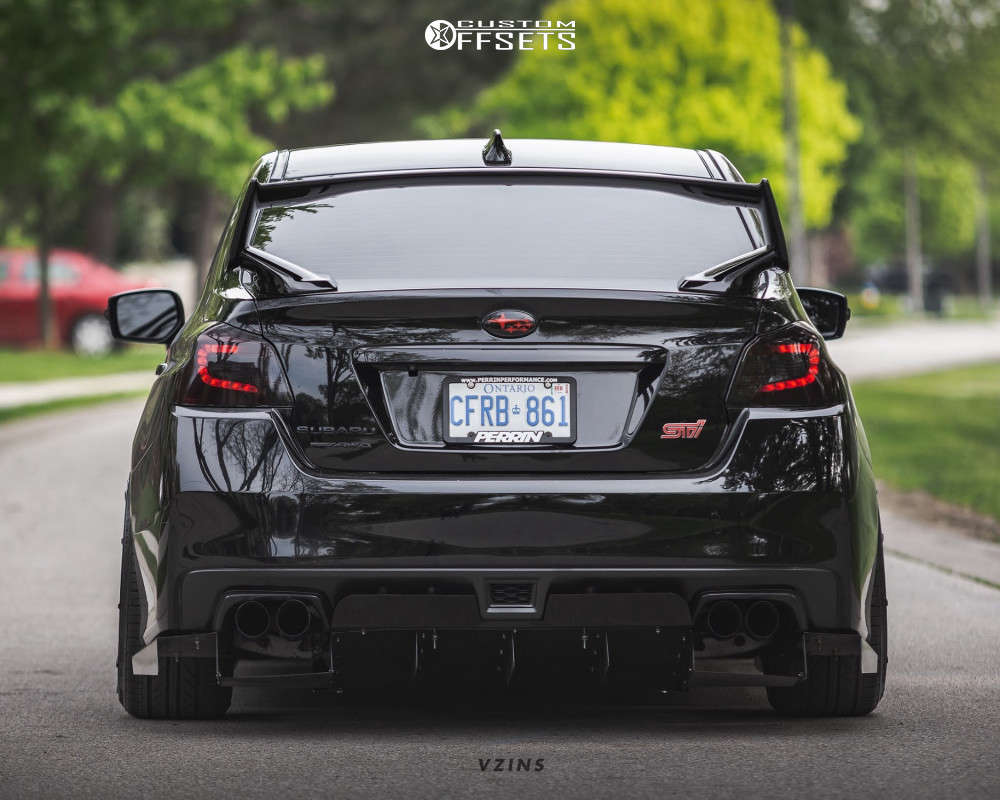 2015 Subaru WRX STI with 19x10 35 Rotiform Kps and 245/35R19 Delta and ...