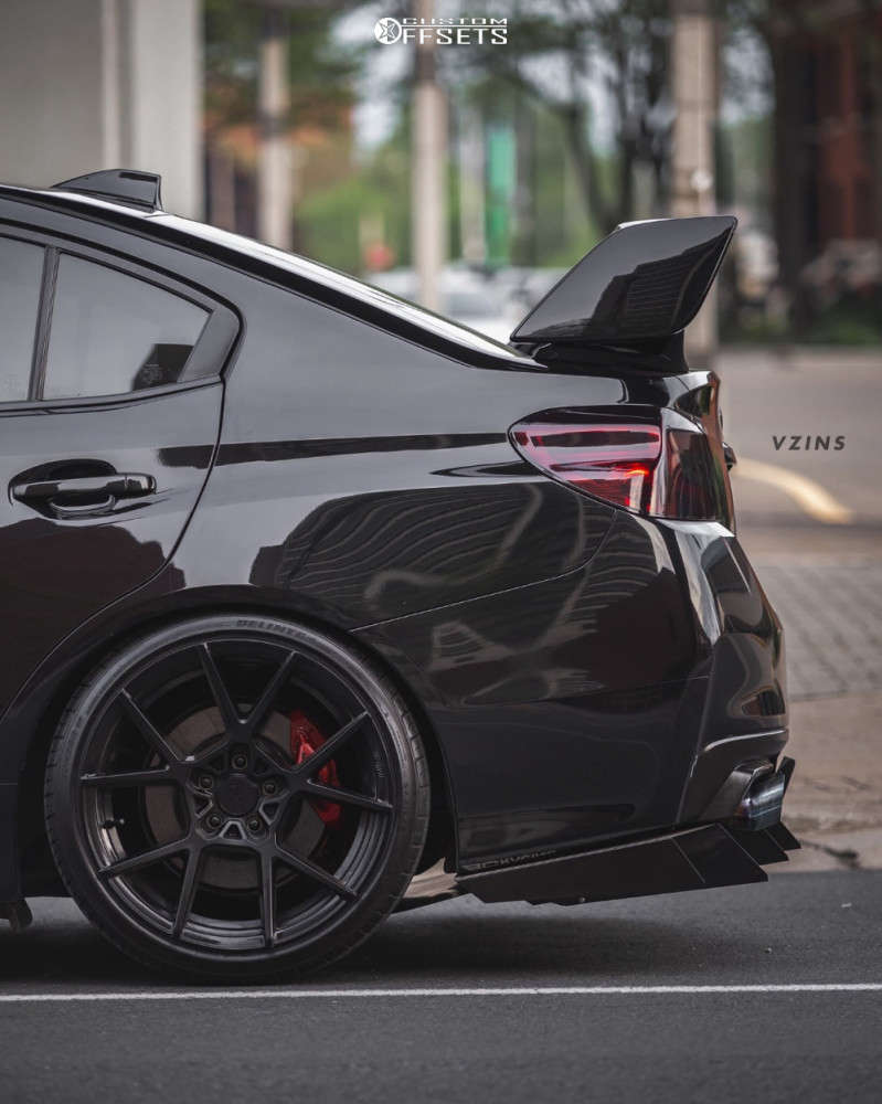 2015 Subaru WRX STI with 19x10 35 Rotiform Kps and 245/35R19 Delta and ...