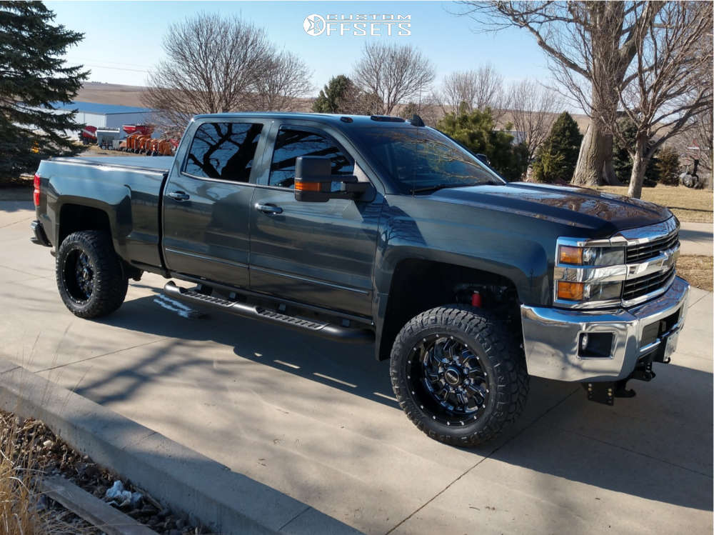 2017 Chevrolet Silverado 2500 HD with 20x10 -24 Sota Scar and 295/55R20 ...