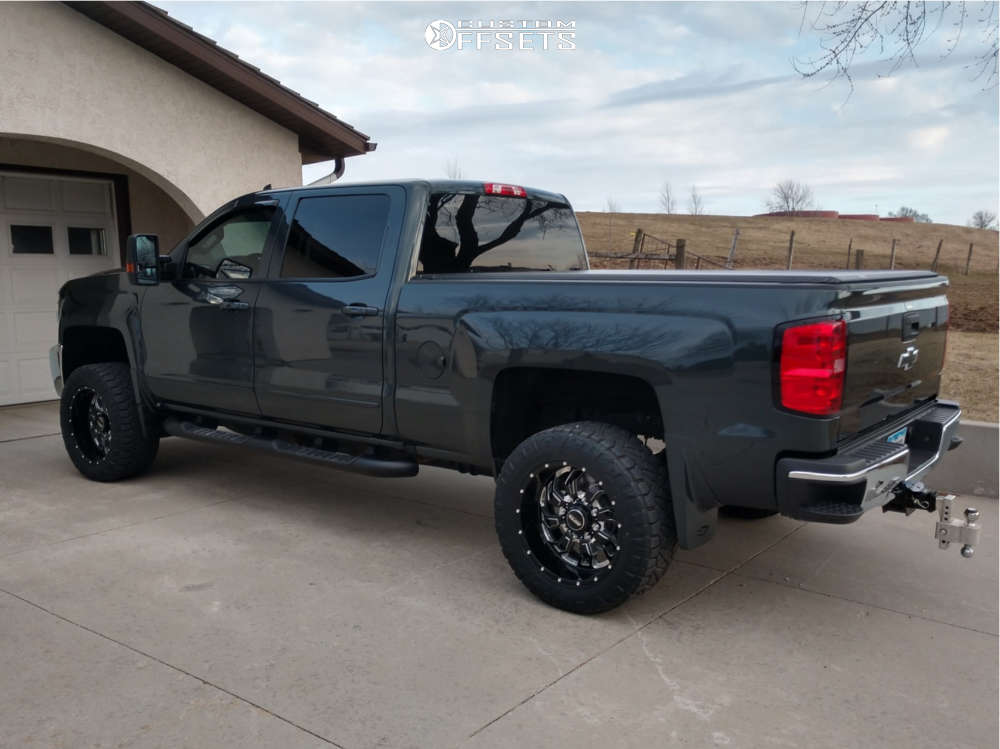 2017 Chevrolet Silverado 2500 HD with 20x10 -24 Sota Scar and 295/55R20 ...