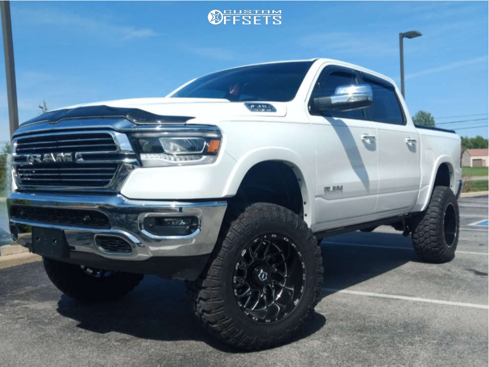2019 Ram 1500 with 20x12 -44 TIS 544BM and 37/13.5R20 Fury Offroad ...
