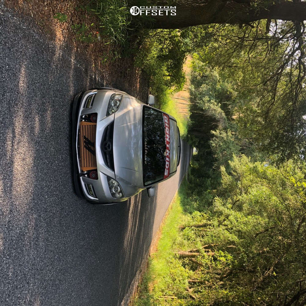 2008 Mazda MazdaSpeed3 with 18x9.5 12 Varrstoen Es2 and 215/40R18 Atlas ...