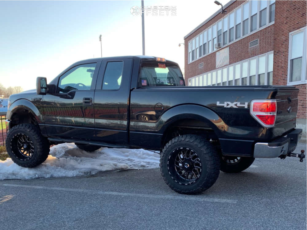 2014 Ford F-150 with 20x12 -44 TIS 544BM and 35/12.5R20 Toyo Tires Open ...