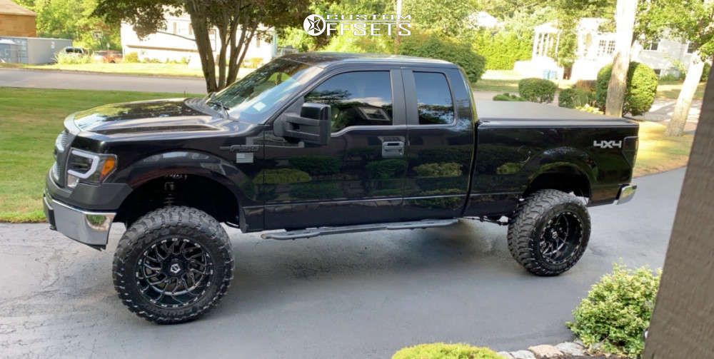 2014 Ford F-150 with 20x12 -44 TIS 544BM and 35/12.5R20 Toyo Tires Open ...