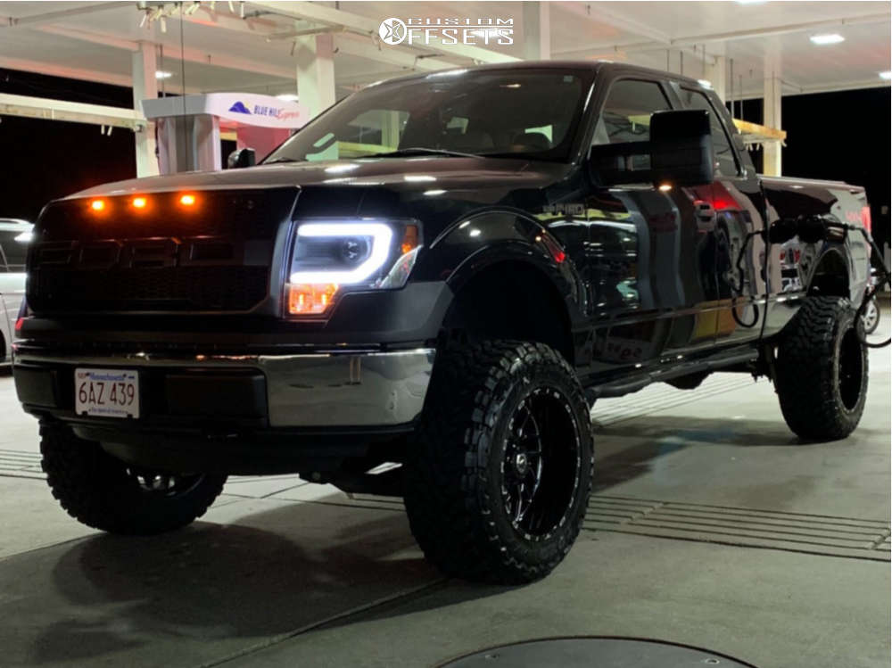 2014 Ford F-150 with 20x12 -44 TIS 544BM and 35/12.5R20 Toyo Tires Open ...