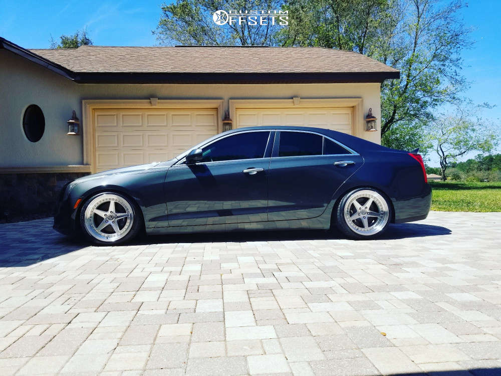 2014 Cadillac ATS with 18x9.5 15 Aodhan Ds05 and 215/40R18 Nankang NS ...